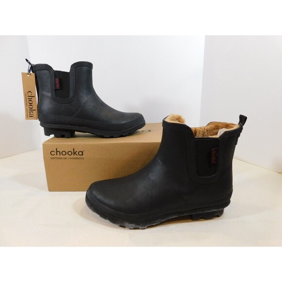 chooka | Shoes | Chooka Chelsea Plush Ankle Pull On Ankle Rubber Snow ...